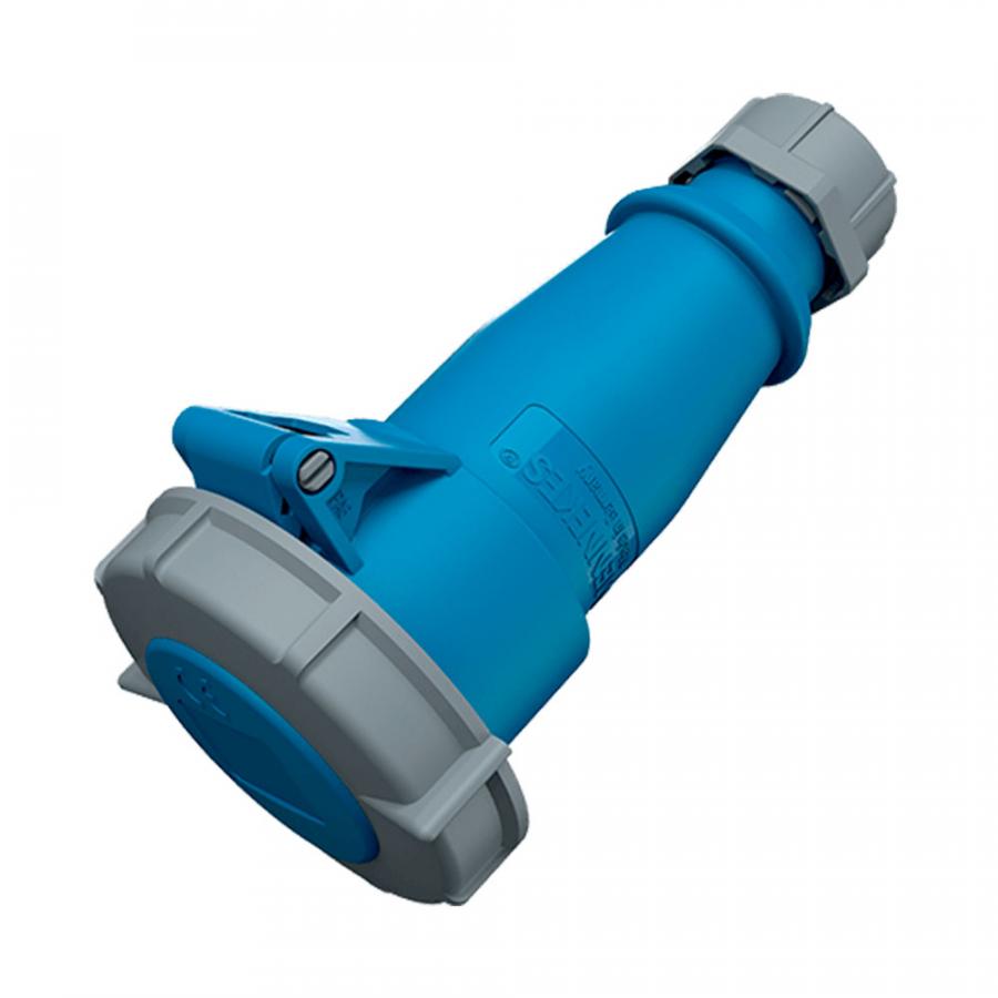 TOMA AEREO 32AMP 2P+T 250V AZUL 6H IP67 | KONSTRUTECNIA.COM